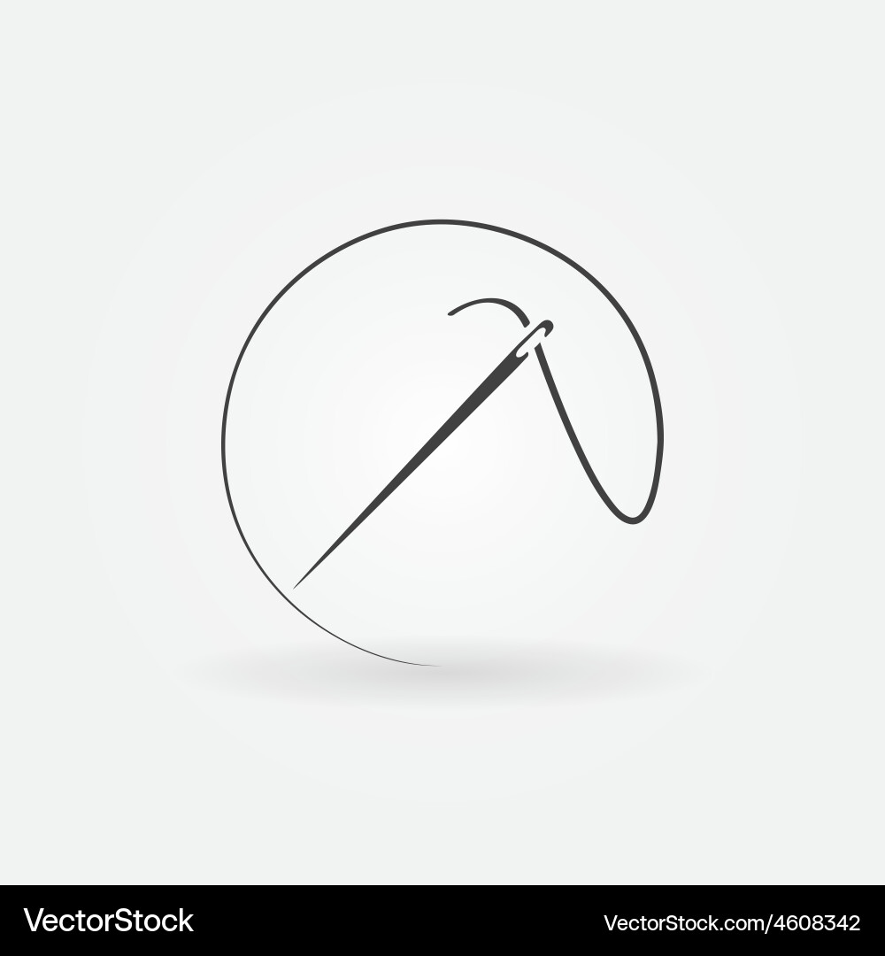 Needle icon or logo Royalty Free Vector Image - VectorStock