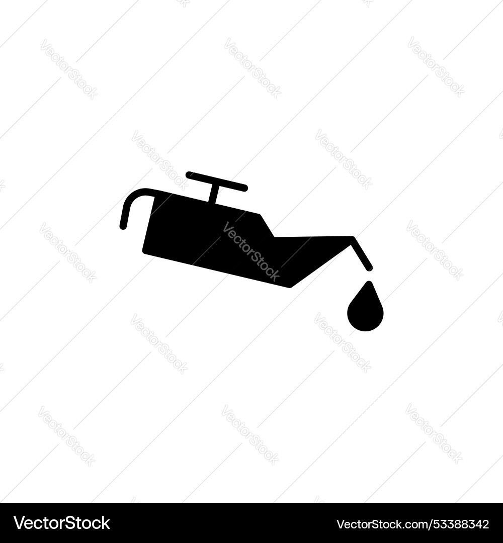 Oil can icon set lubricant oiler symbol engine Vector Image