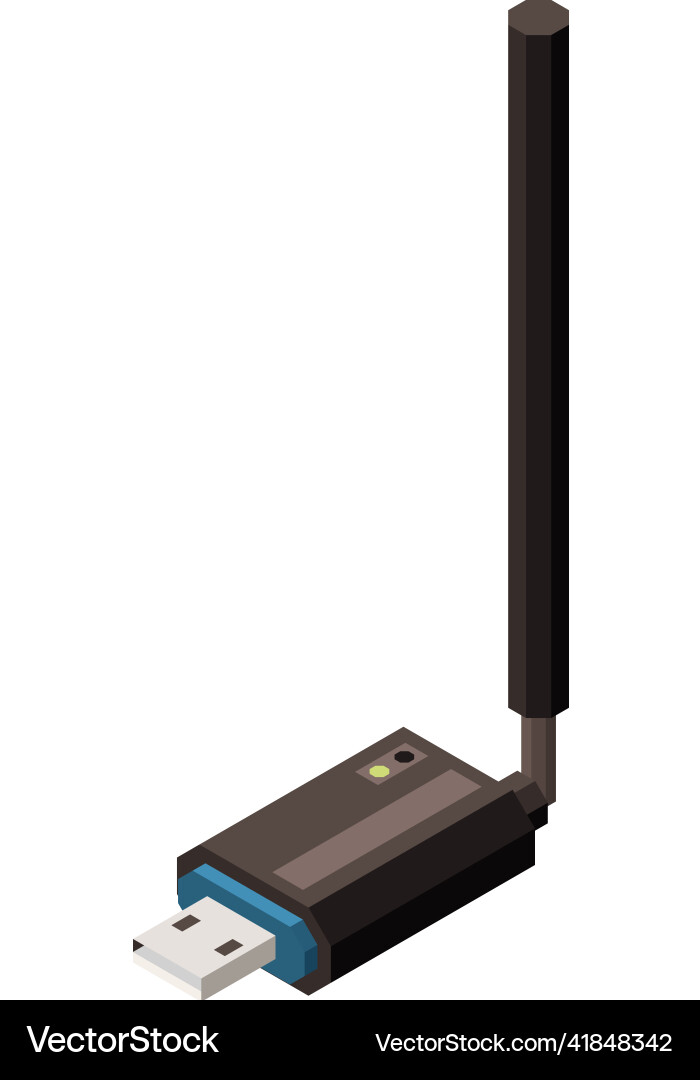 Portable 5g modem composition Royalty Free Vector Image