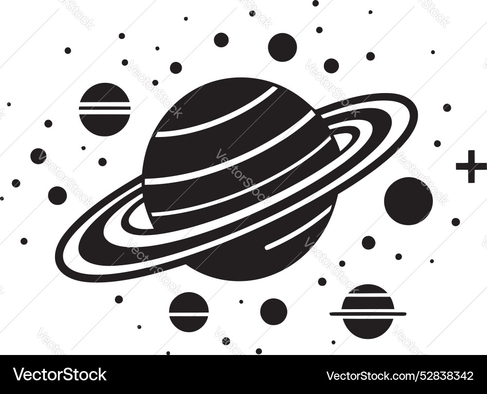 Starry insignia space badge nebula mark iconic Vector Image