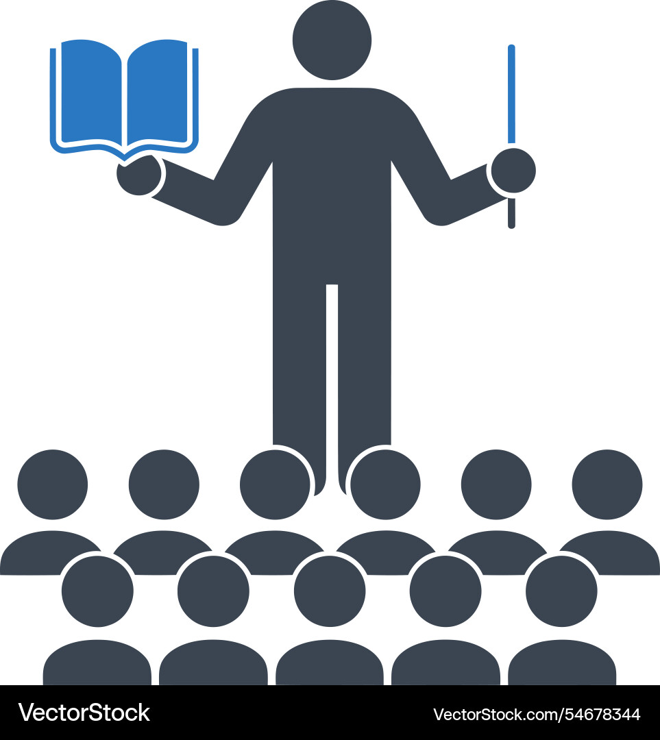 Classroom instructor icon Royalty Free Vector Image