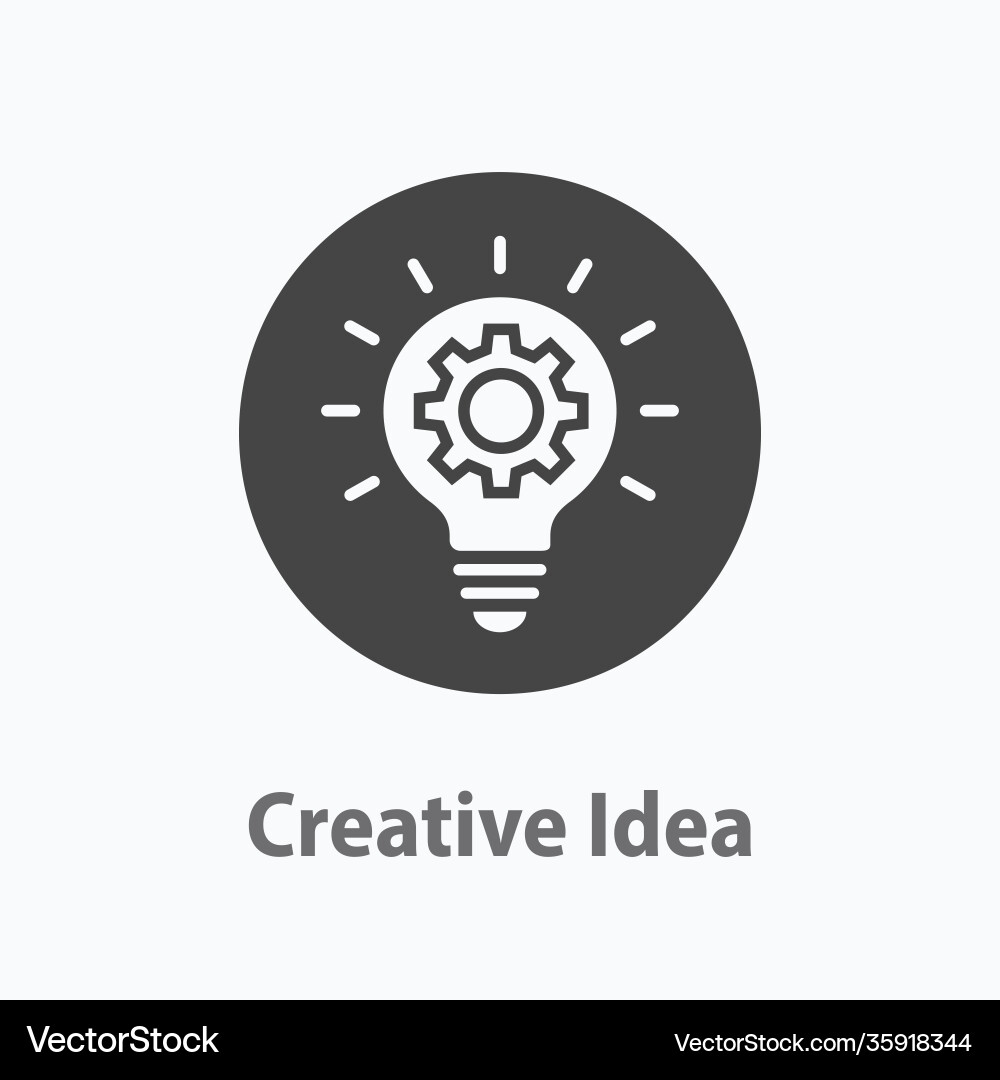 Creative idea icon Royalty Free Vector Image - VectorStock