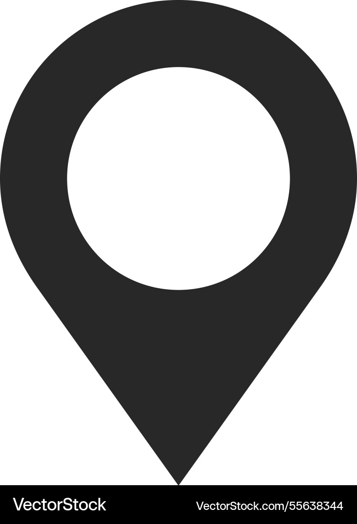 Location flat web icon concept Royalty Free Vector Image