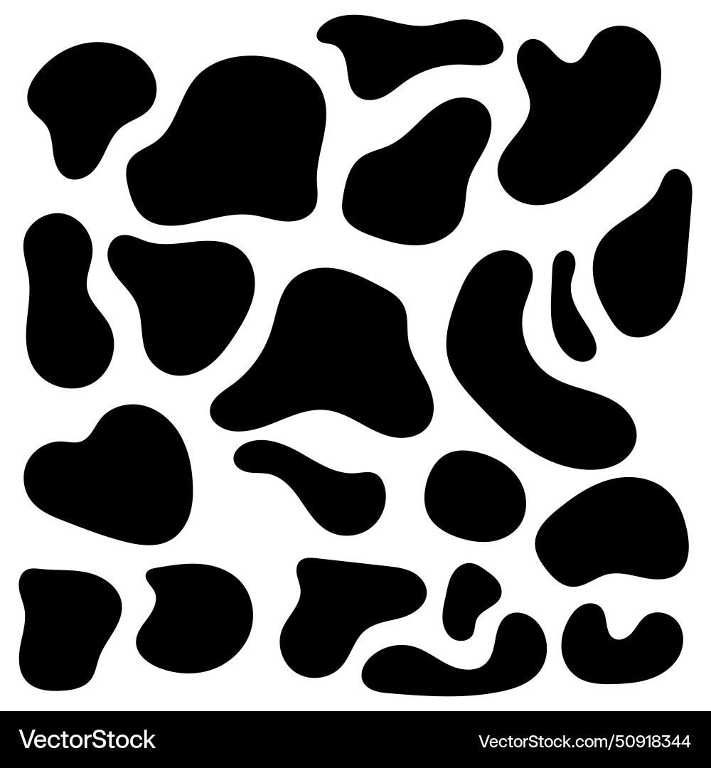Random organic shapes Royalty Free Vector Image