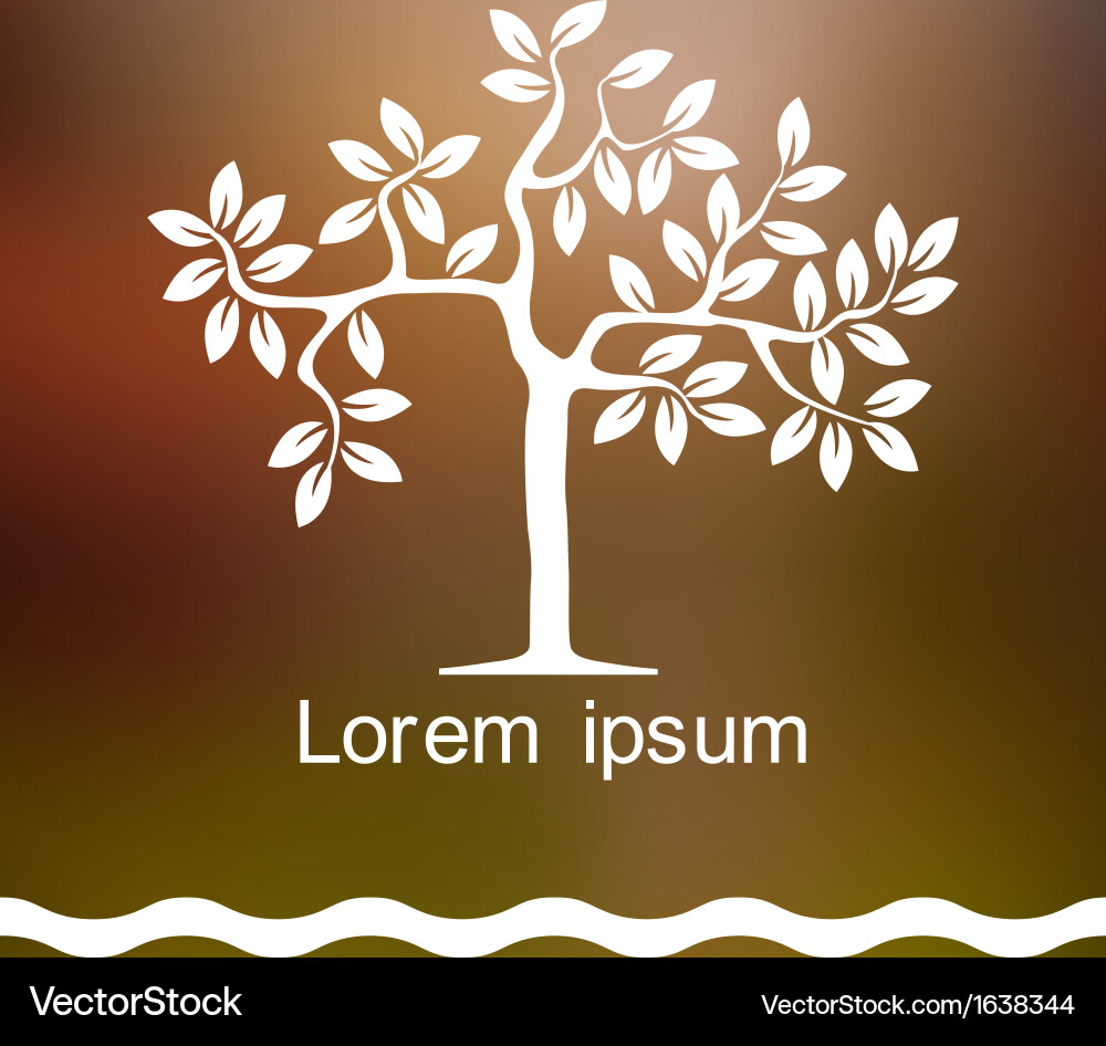 Stylized tree Royalty Free Vector Image - VectorStock