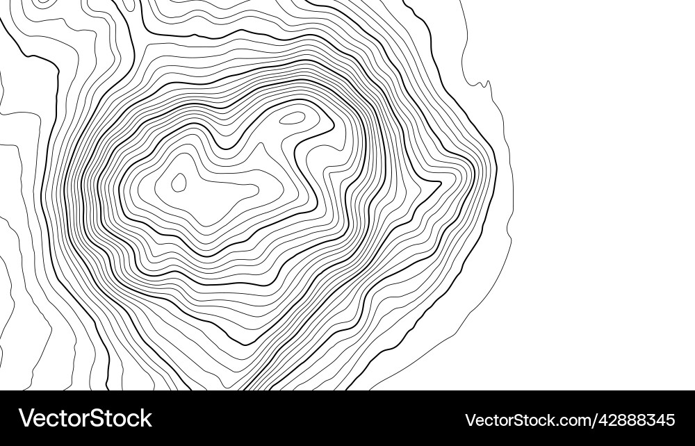 Topographic map contour background topo Royalty Free Vector