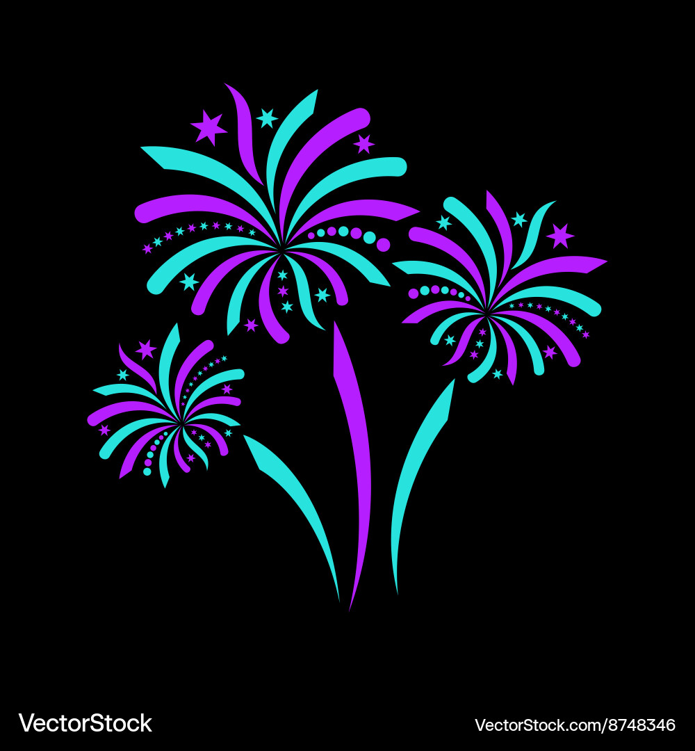 Feuerwerk Icon Lizenzfreies Vektorbild - VectorStock