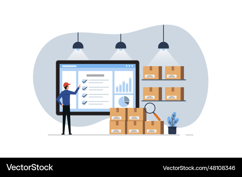 Inventory Monitoring Vector Images (over 610)