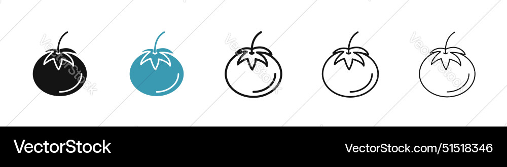 Tomato icon Royalty Free Vector Image - VectorStock