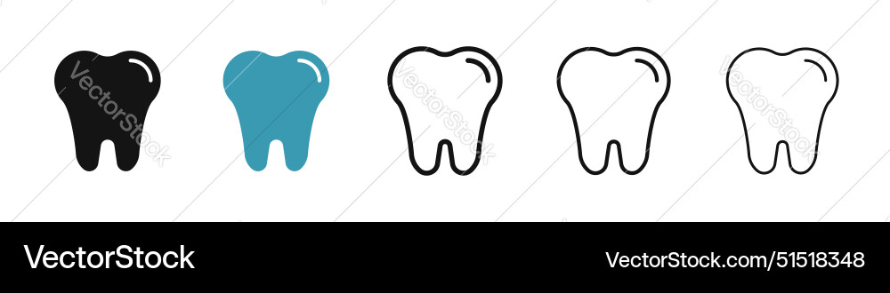 Tooth icon Royalty Free Vector Image - VectorStock