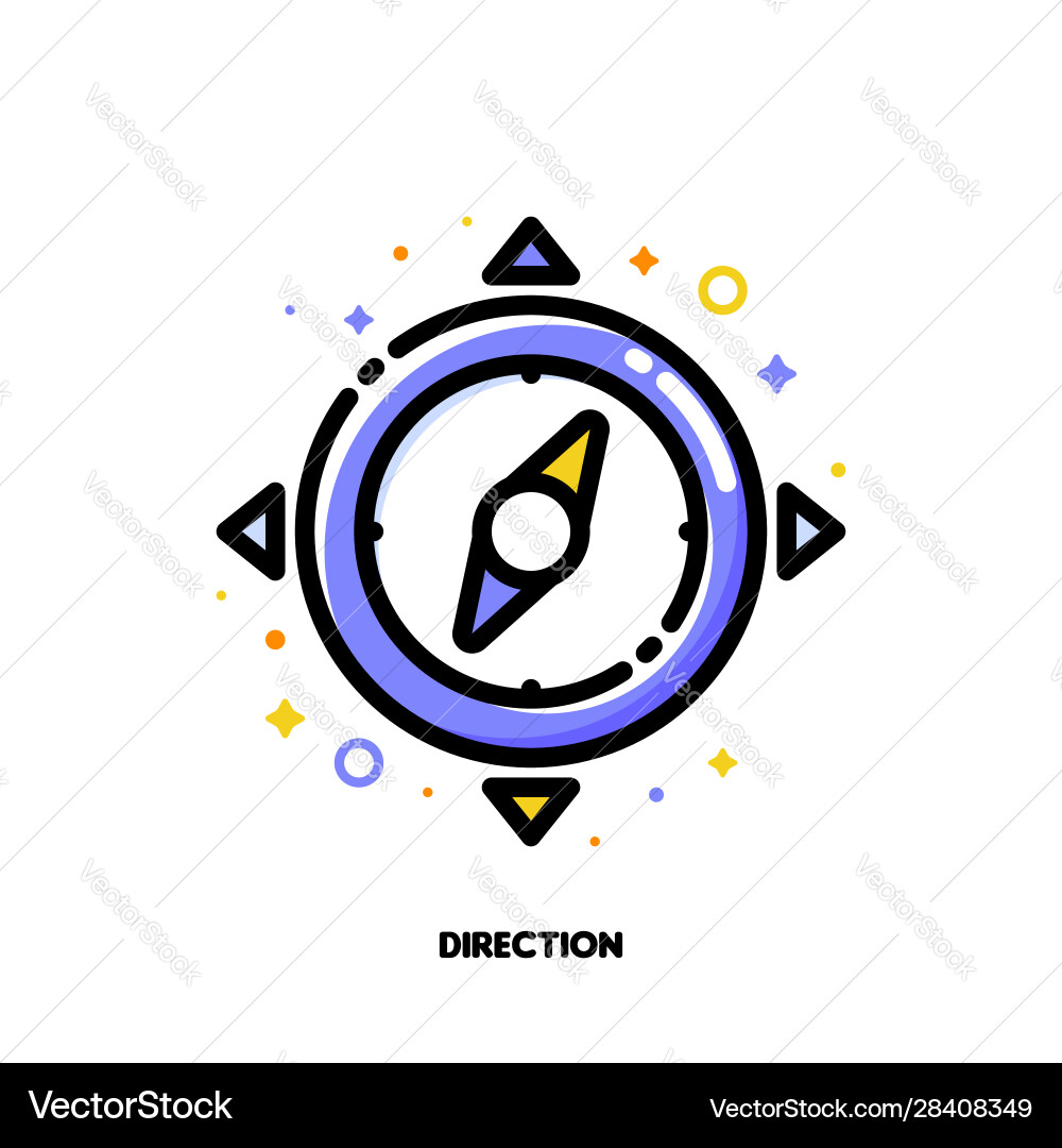 Direction Compass Icon
