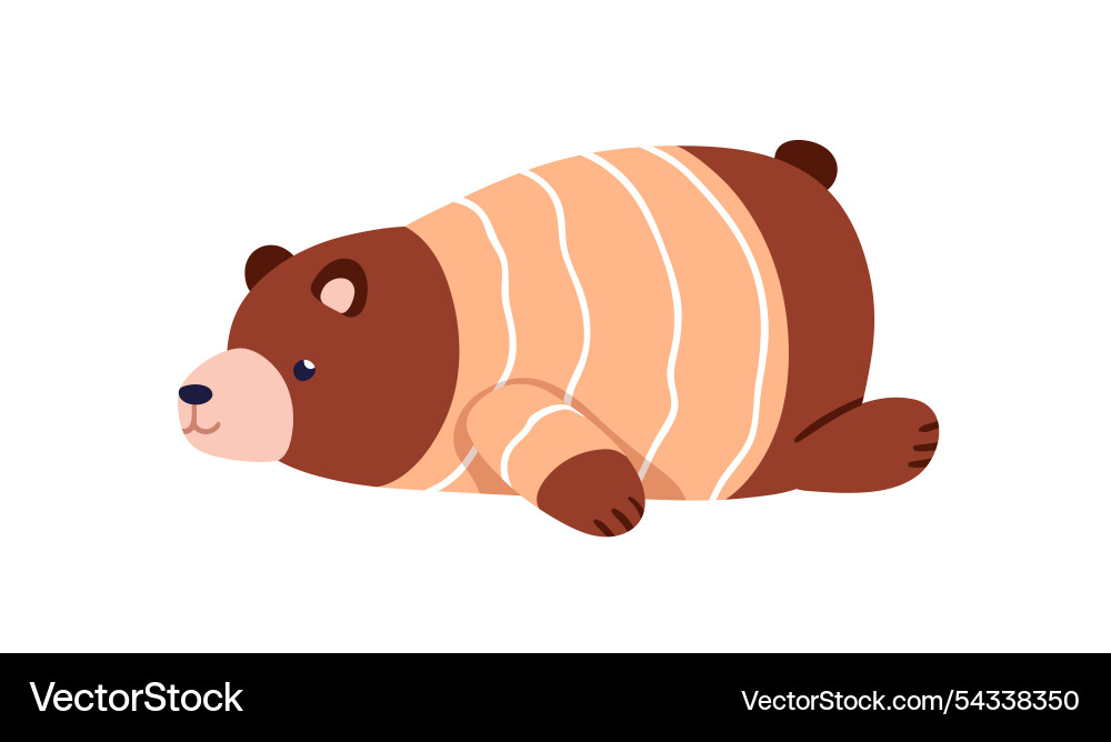 Cute teddy bear soft plush stuffed toy adorable Vector Image