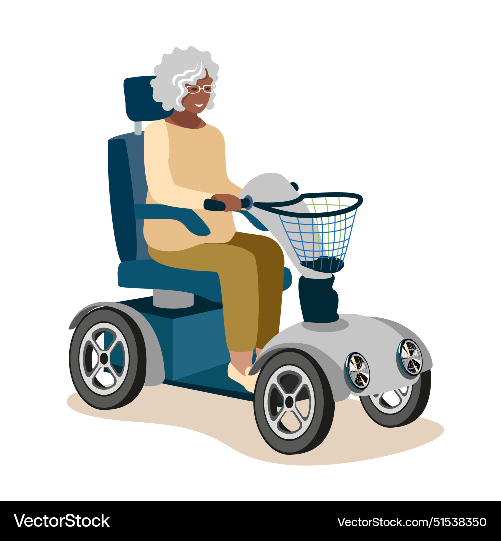 Electric wheelchair Royalty Free Vector Image - VectorStock