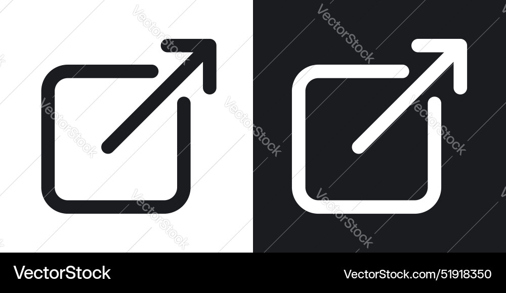 Share icon set in solid black and white color Vector Image