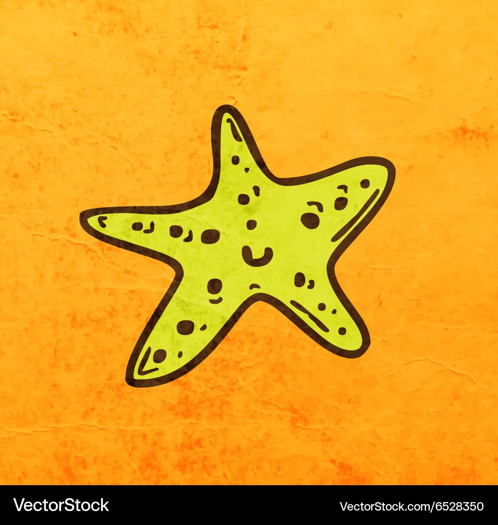 Starfish cartoon Royalty Free Vector Image - VectorStock