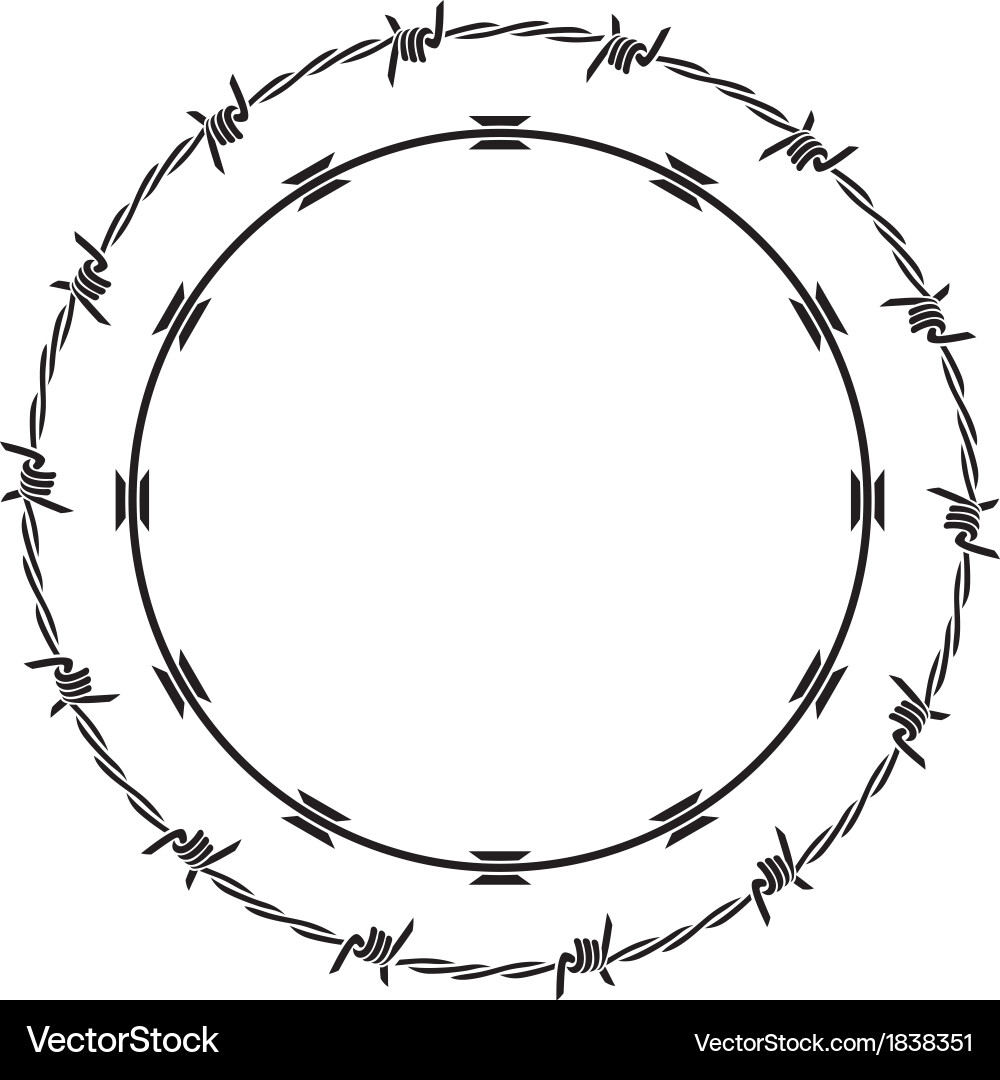 Barbed wire Royalty Free Vector Image - VectorStock