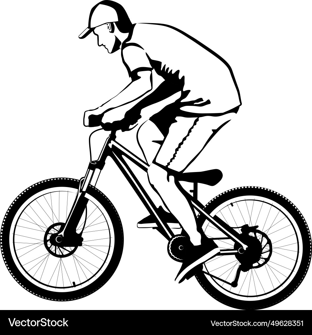 Biker Royalty Free Vector Image - VectorStock
