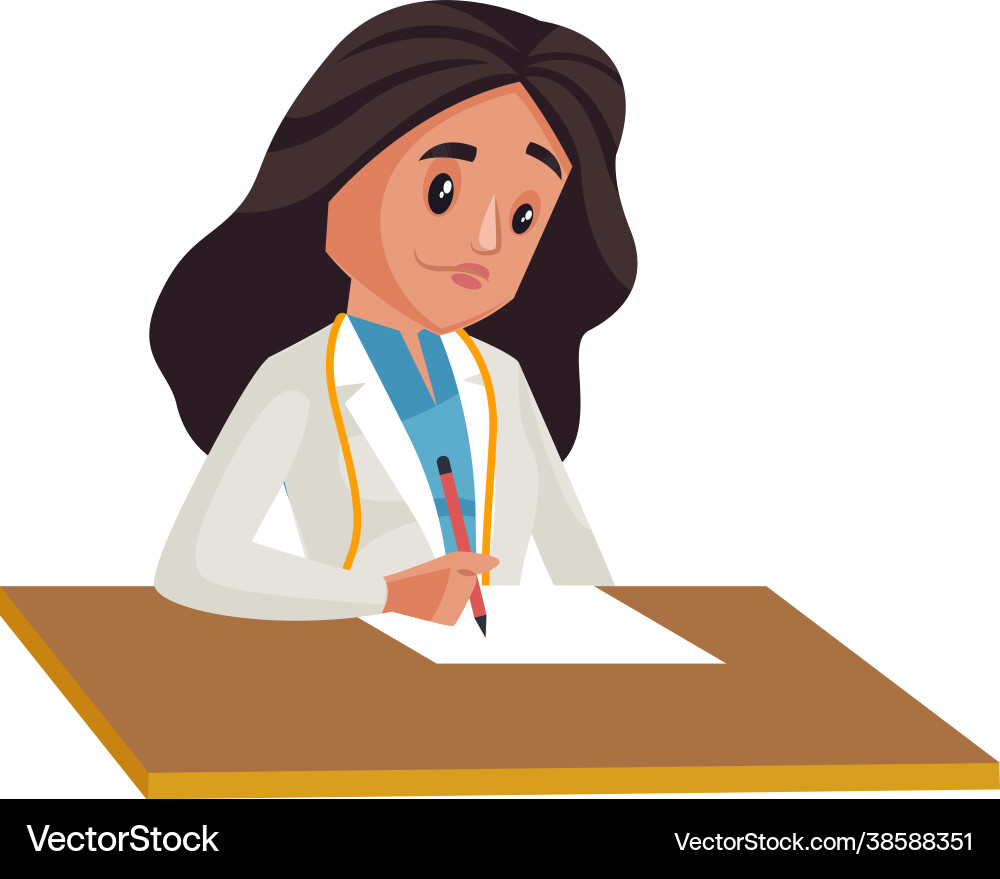 Lady nutritionist cartoon character Royalty Free Vector