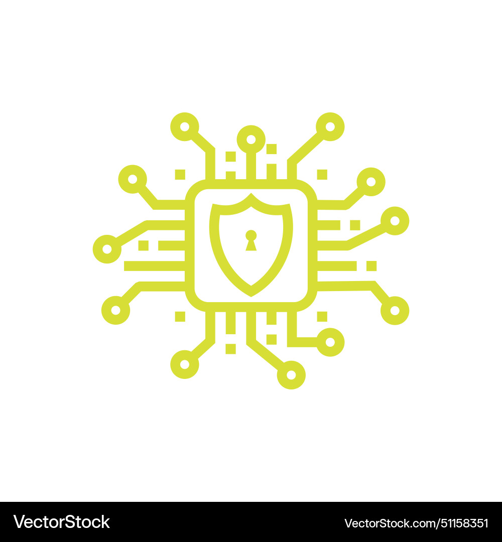 Shield tech logo Royalty Free Vector Image - VectorStock
