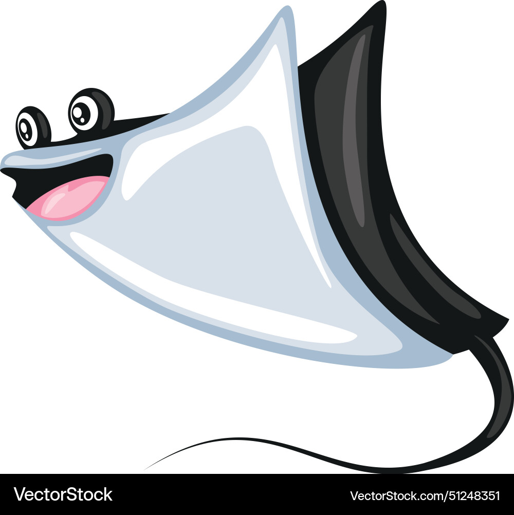 Stingray undersea life Royalty Free Vector Image
