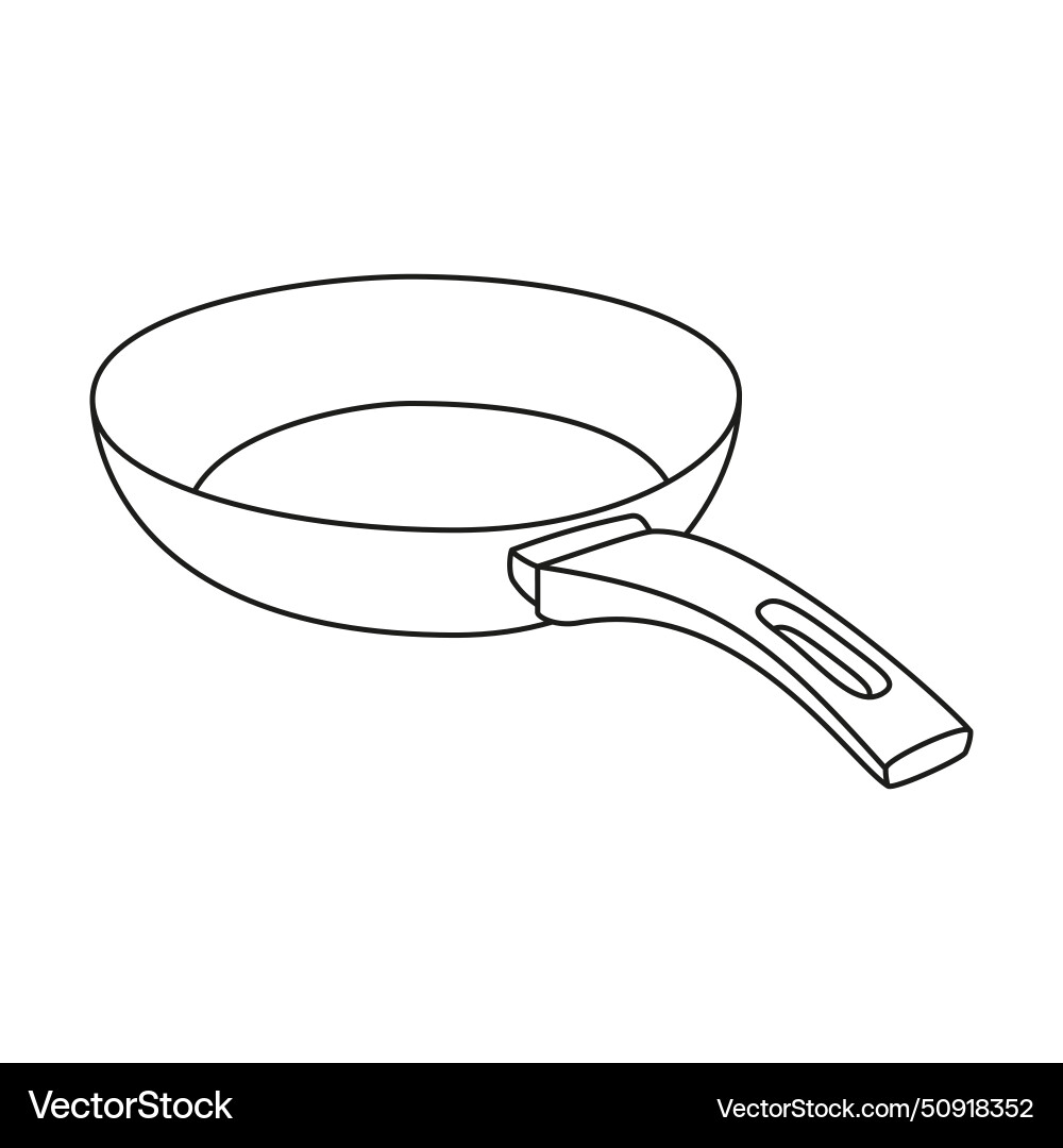Frying pan icon Royalty Free Vector Image - VectorStock