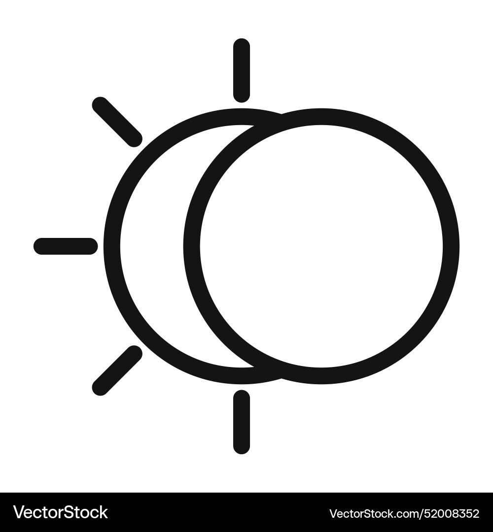 Lunar eclipse icon perfect for astronomy fans Vector Image