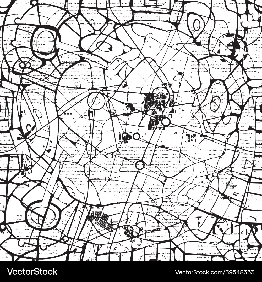 Abstract seamless pattern similar to roads map Vector Image