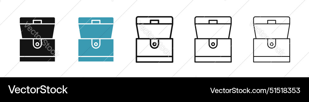 Treasure chest icon Royalty Free Vector Image - VectorStock