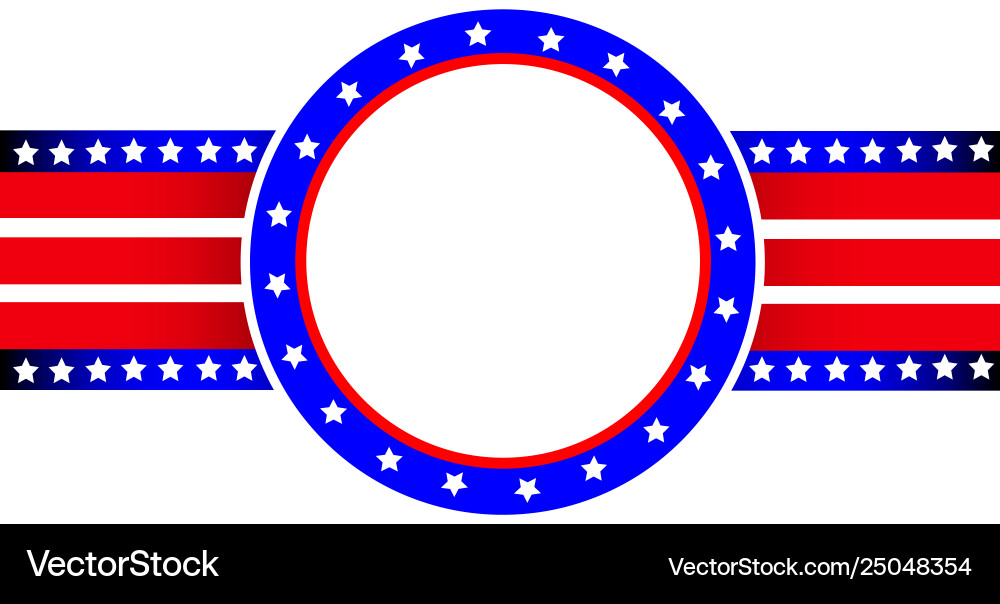 American flag background Royalty Free Vector Image