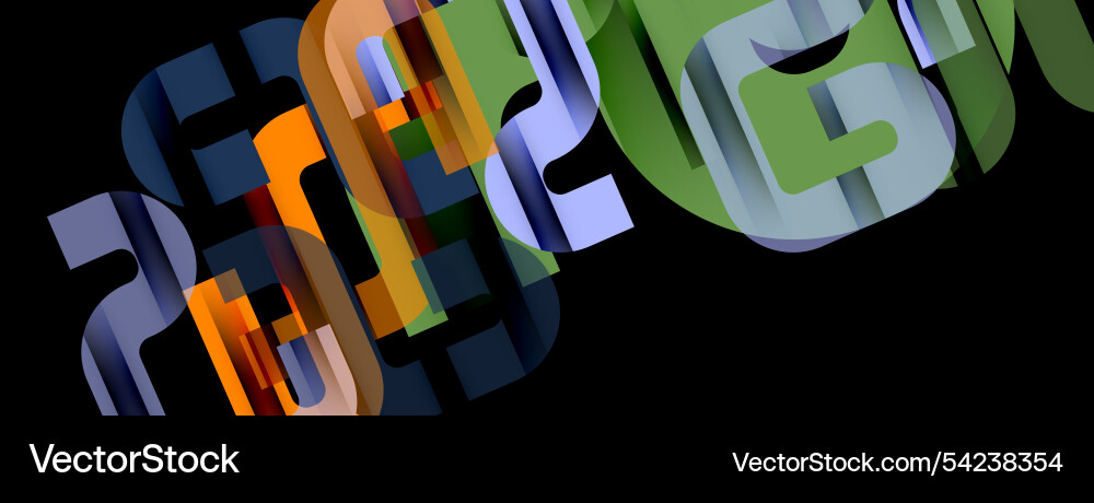 Lines abstract letter style design background Vector Image