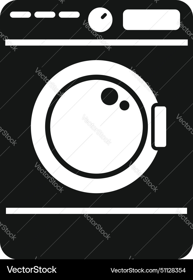 Modern wash machine icon simple household Vector Image