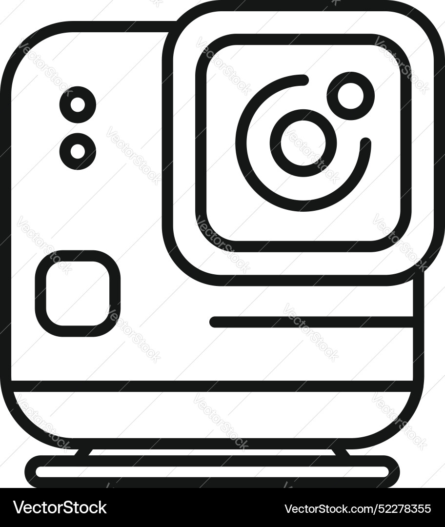 Action camera for recording extreme sports Vector Image