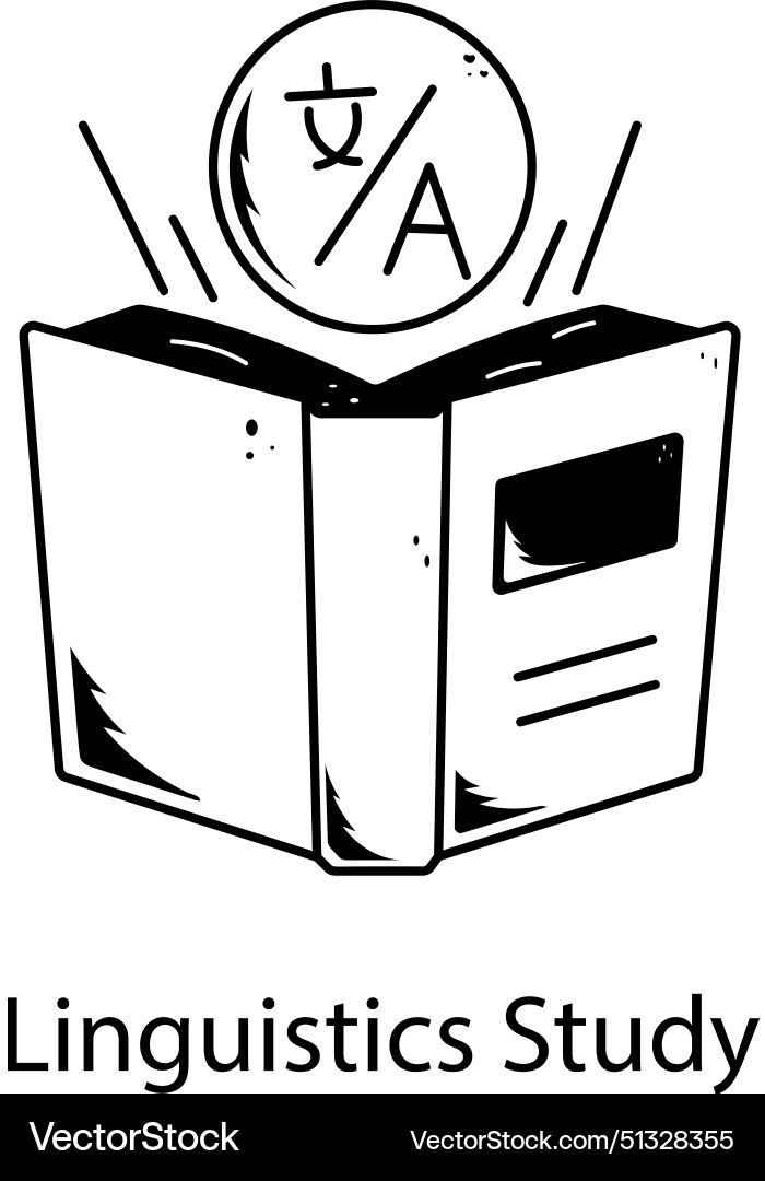 Linguistics study Royalty Free Vector Image - VectorStock