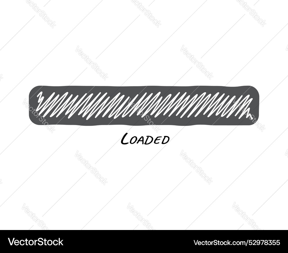 Loading bar status icon loaded icons download Vector Image