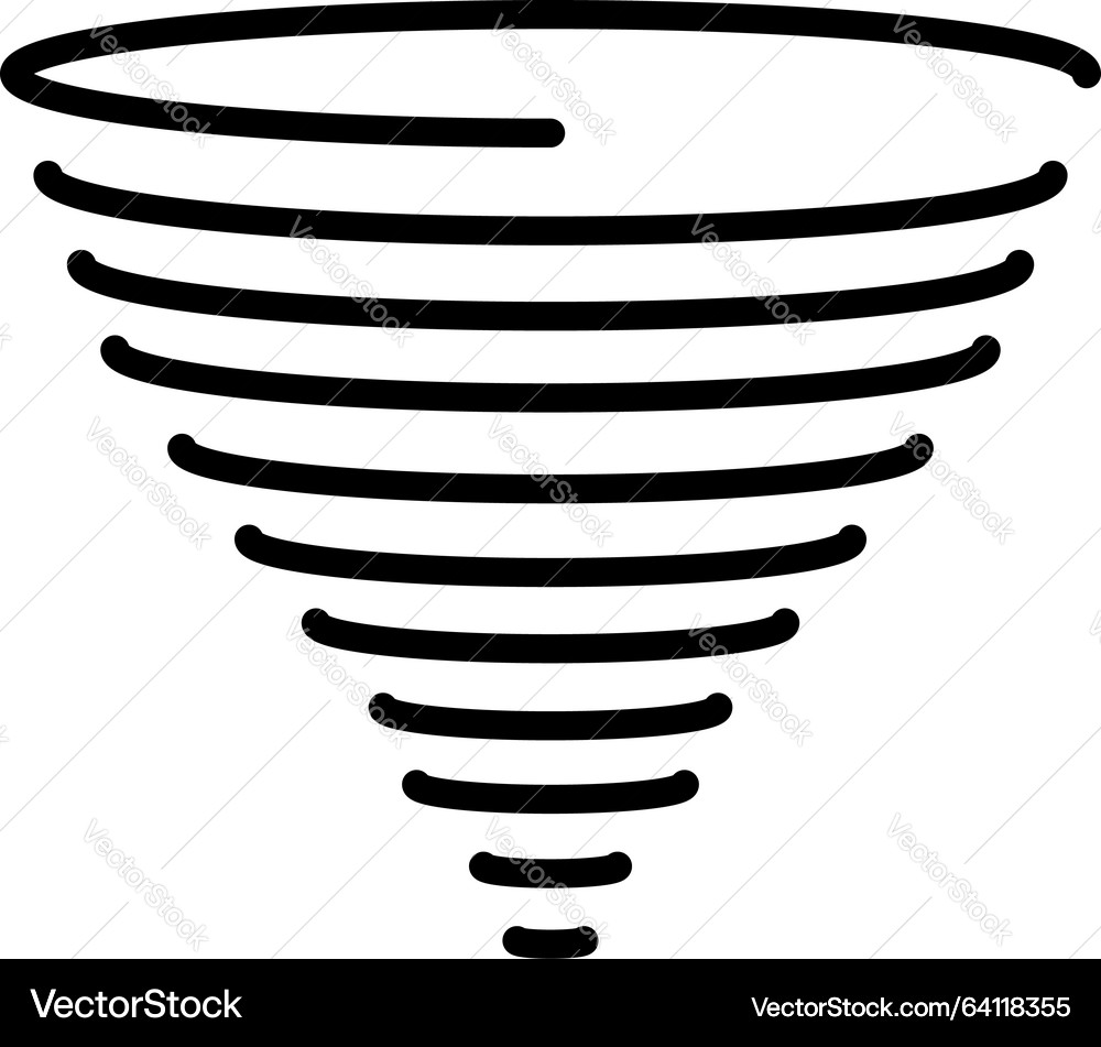 Tornado Cloud Icon (64118355) – Royalty-Free Vector | VectorStock