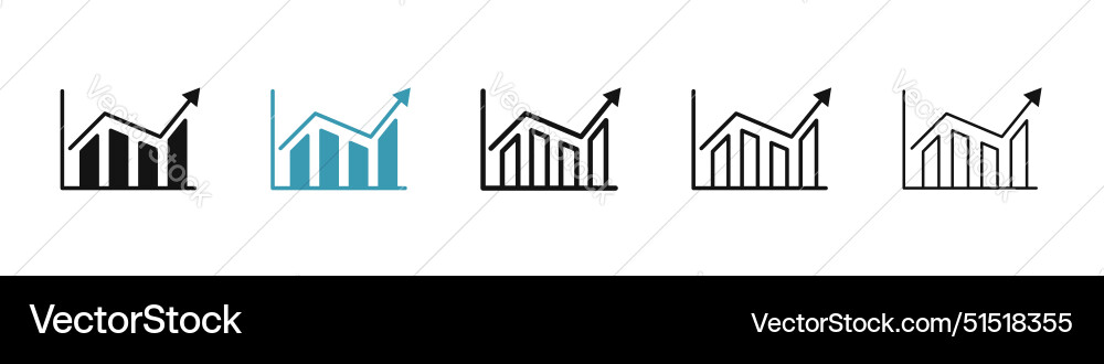 Trend arrow icon Royalty Free Vector Image - VectorStock
