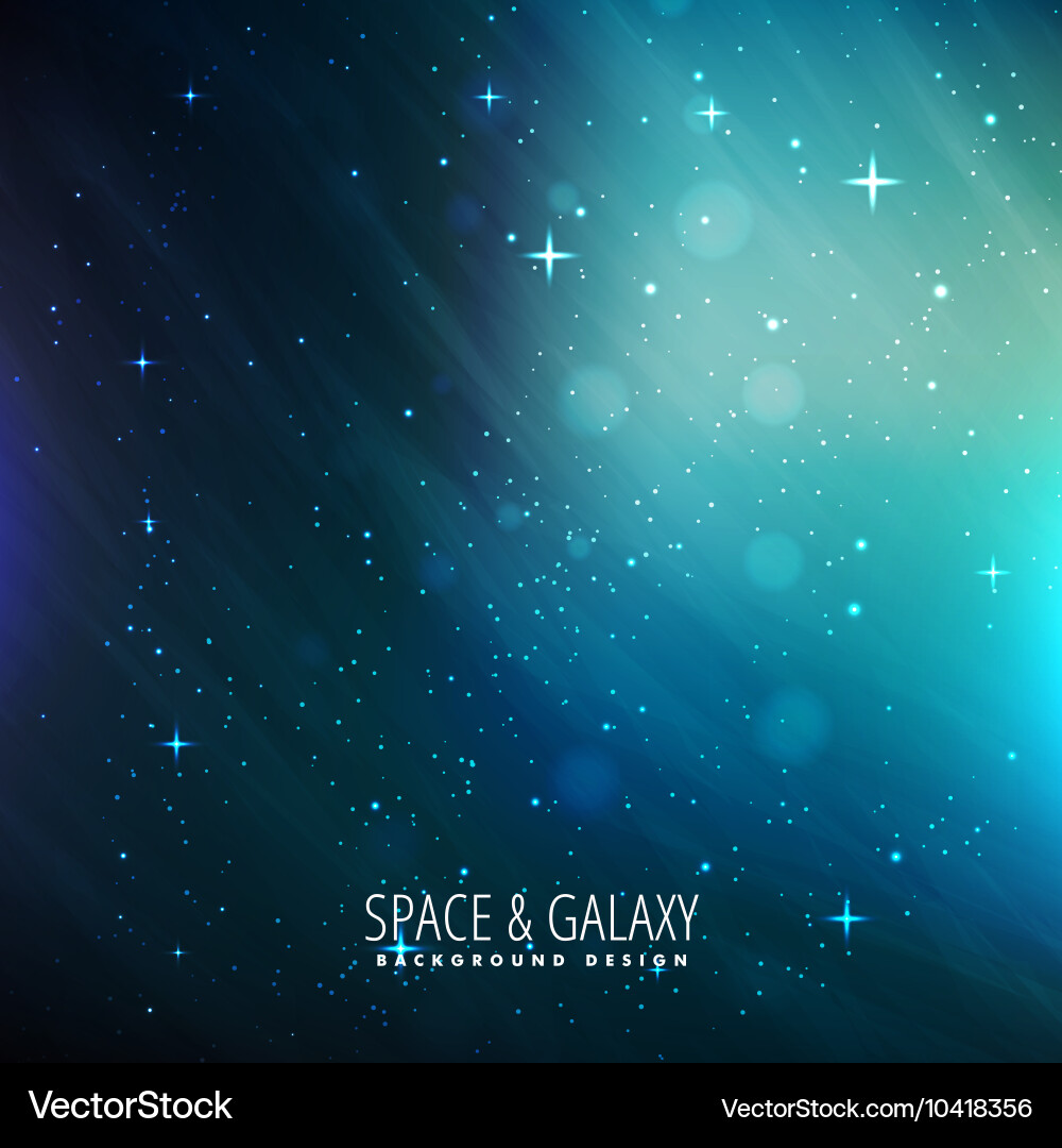 Blue space background Royalty Free Vector Image
