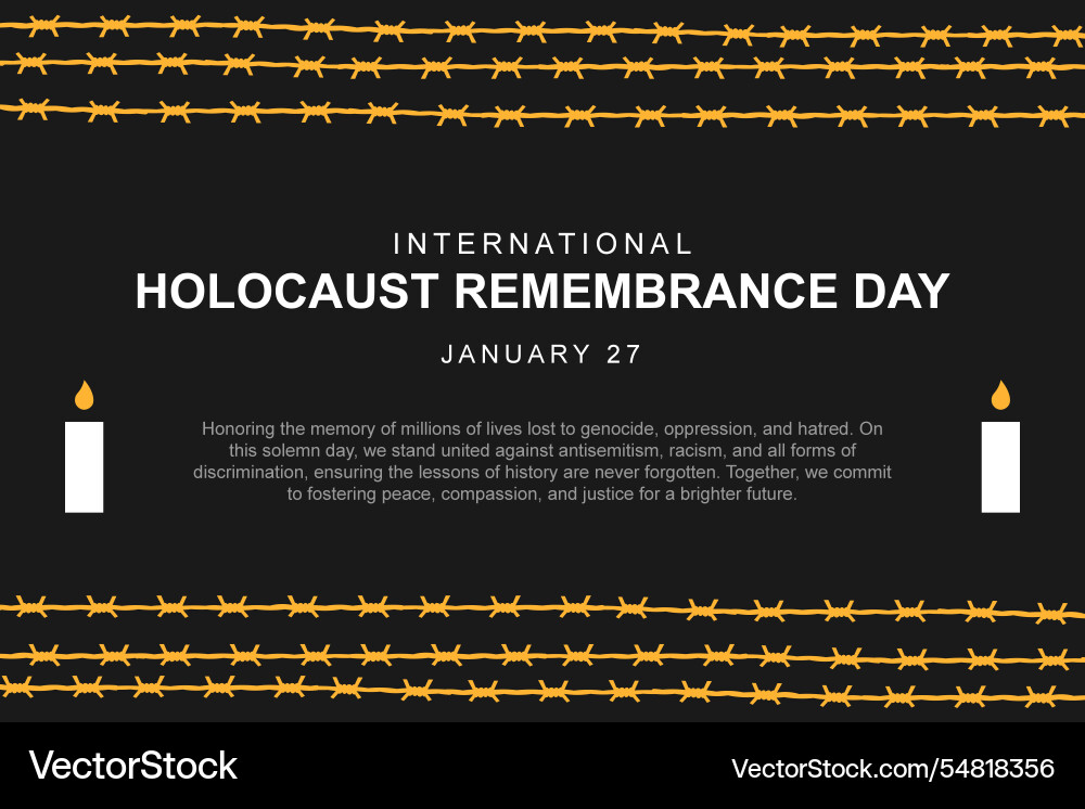 International holocaust remembrance day background – Royalty-Free ...