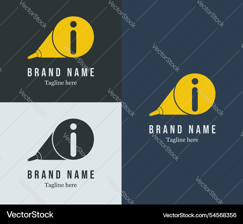 Logo letter Royalty Free Vector Image - VectorStock