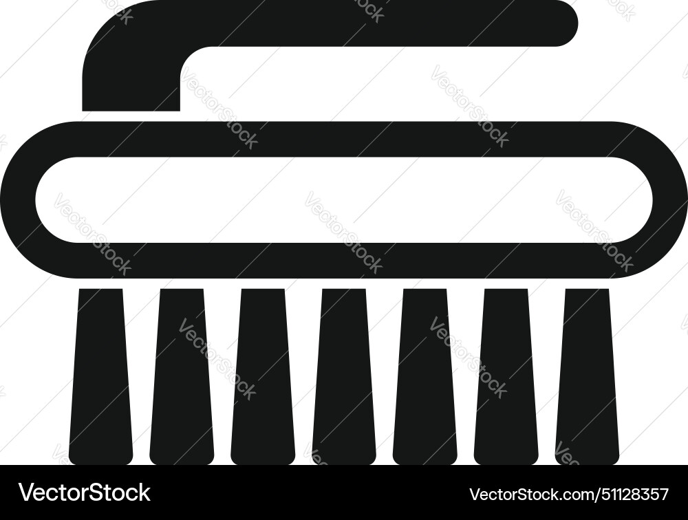 Cleaning handle brush icon simple domestic Vector Image