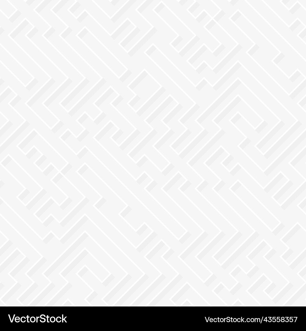 Diagonal white maze seamless pattern Royalty Free Vector