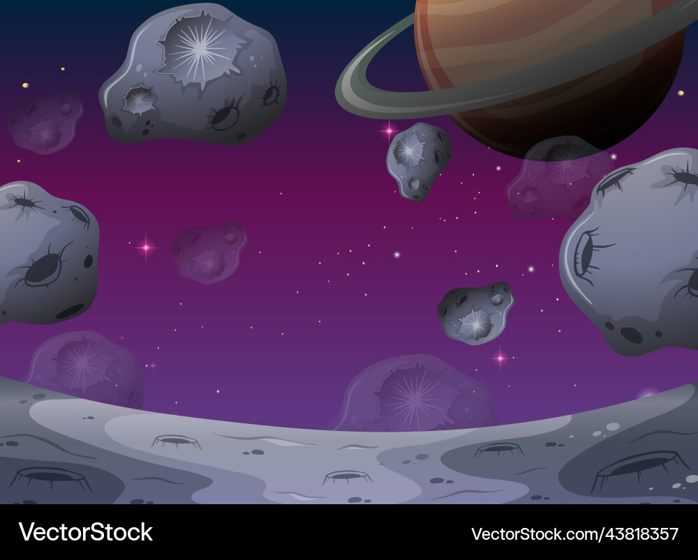 Outer space background wallpaper Royalty Free Vector Image