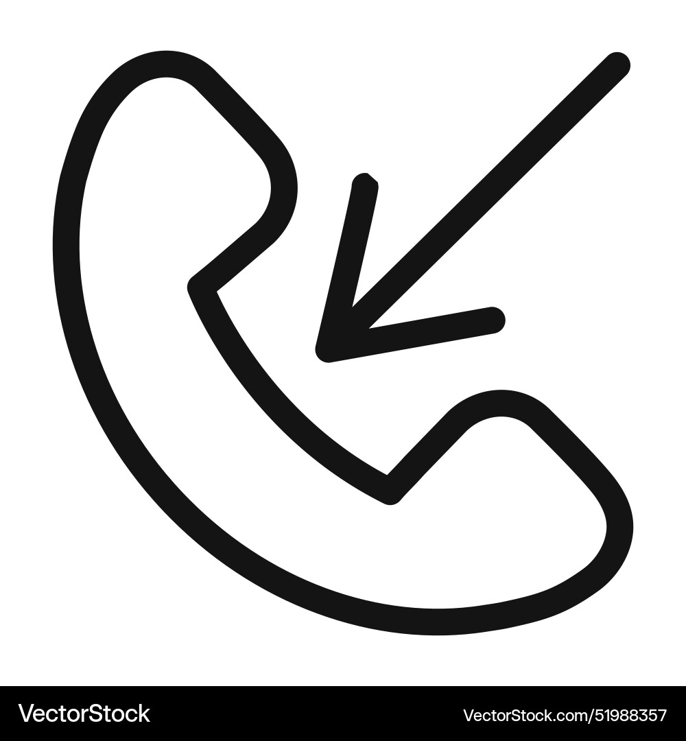 Phone incoming call icon ideal for customer Vector Image