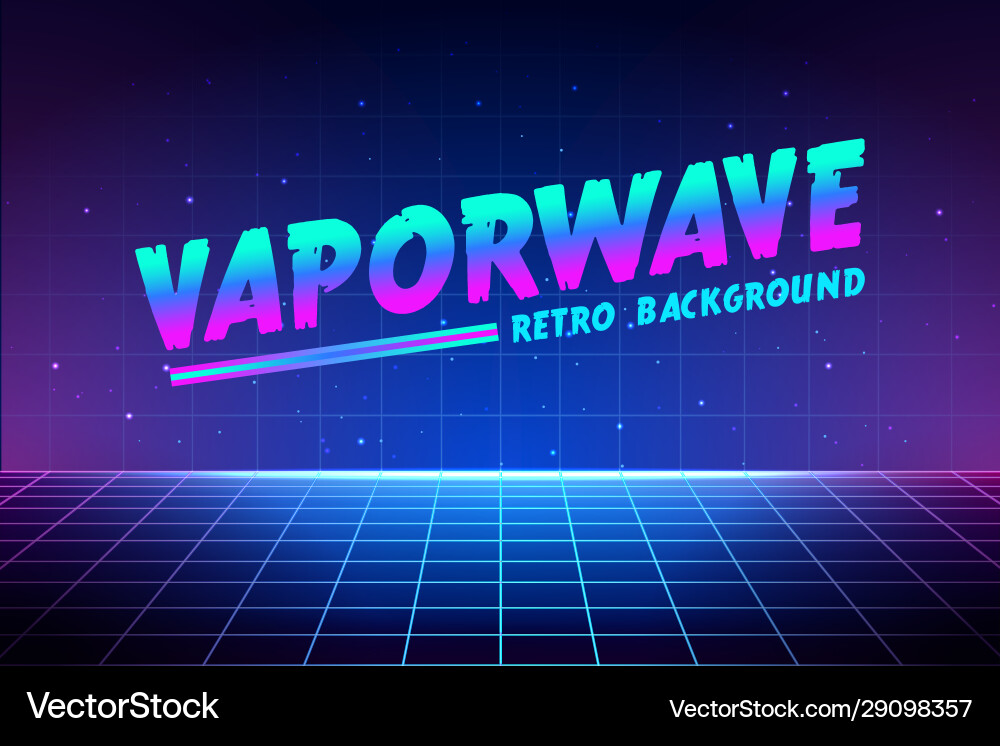 Background Vaporwave Grid Vector Images (over 1,000)