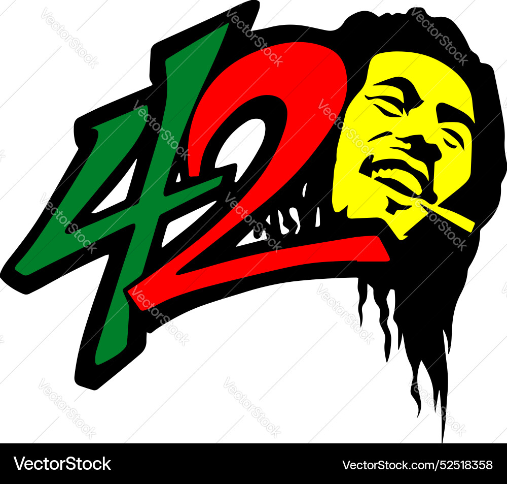 420 svg weed marijuana stoner smoking Royalty Free Vector