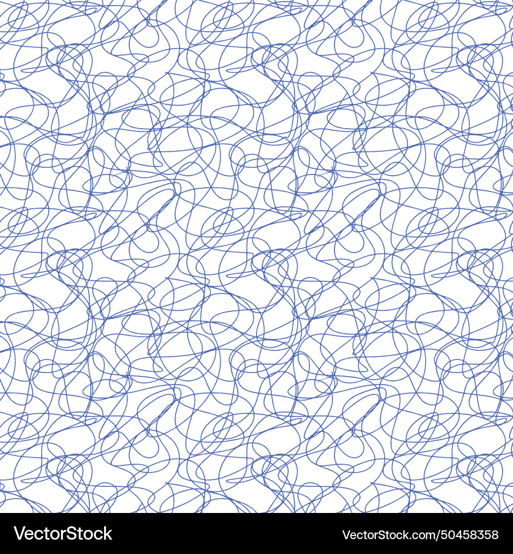 Abstract scribble chaos doodle seamless pattern Vector Image