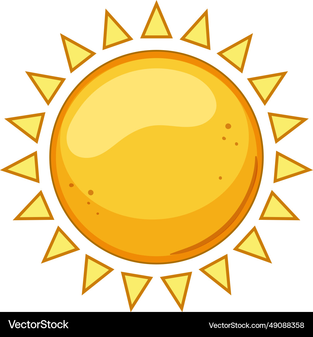 Element sun cartoon Royalty Free Vector Image - VectorStock