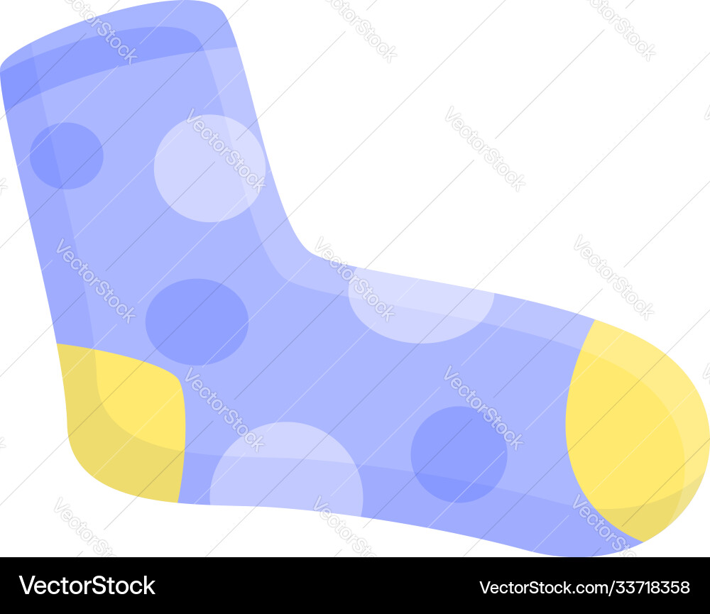 Funny kid sock icon cartoon style Royalty Free Vector Image
