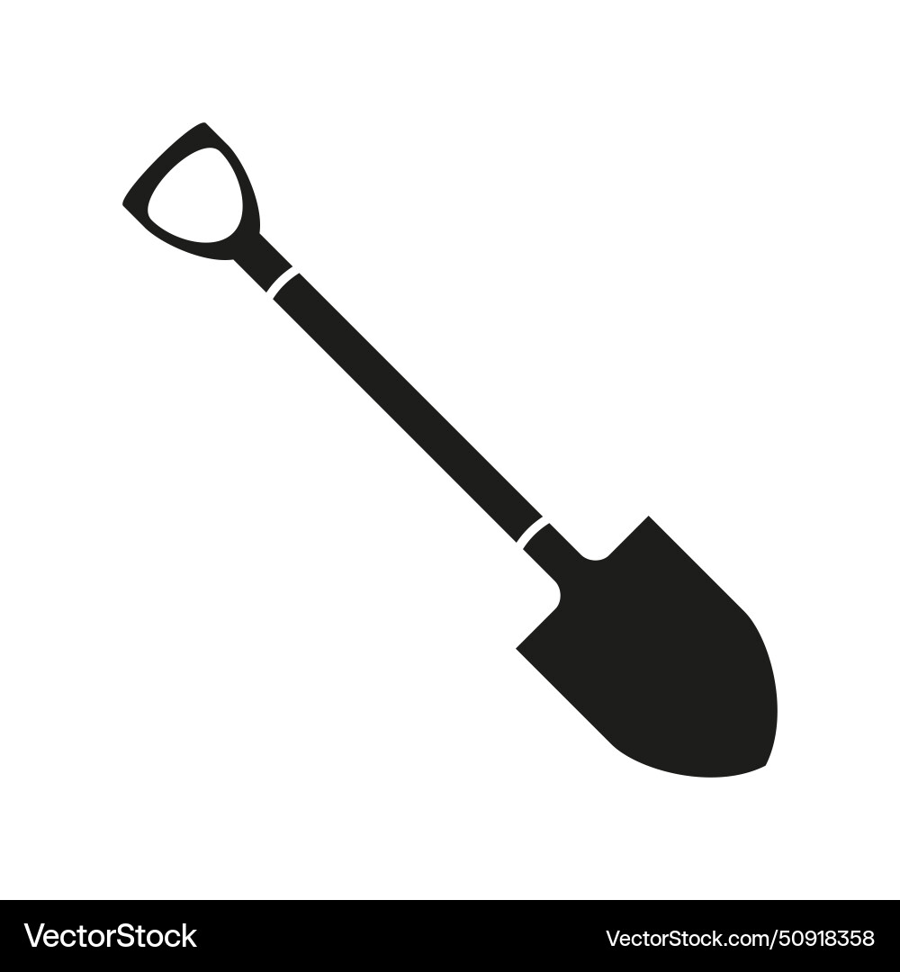 Garden shovel icon Royalty Free Vector Image - VectorStock