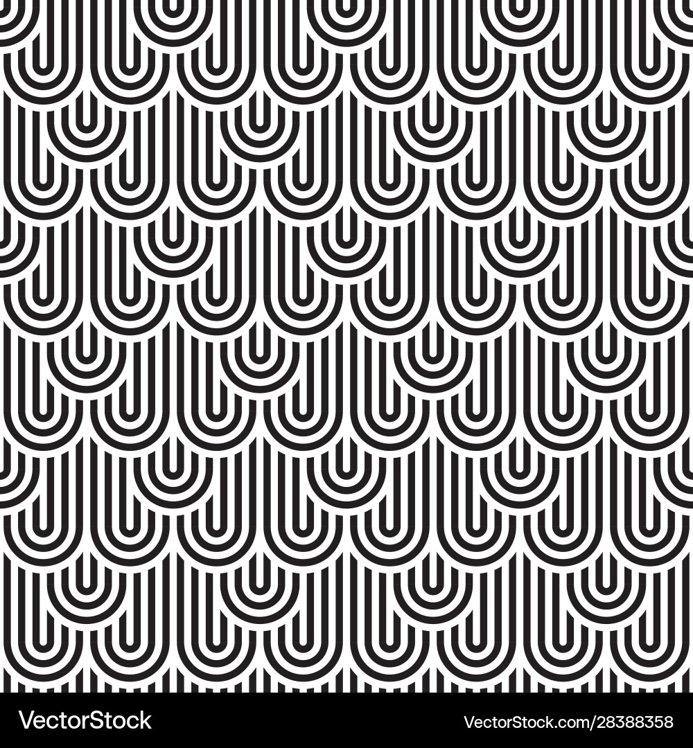 Line art seamless pattern Royalty Free Vector Image